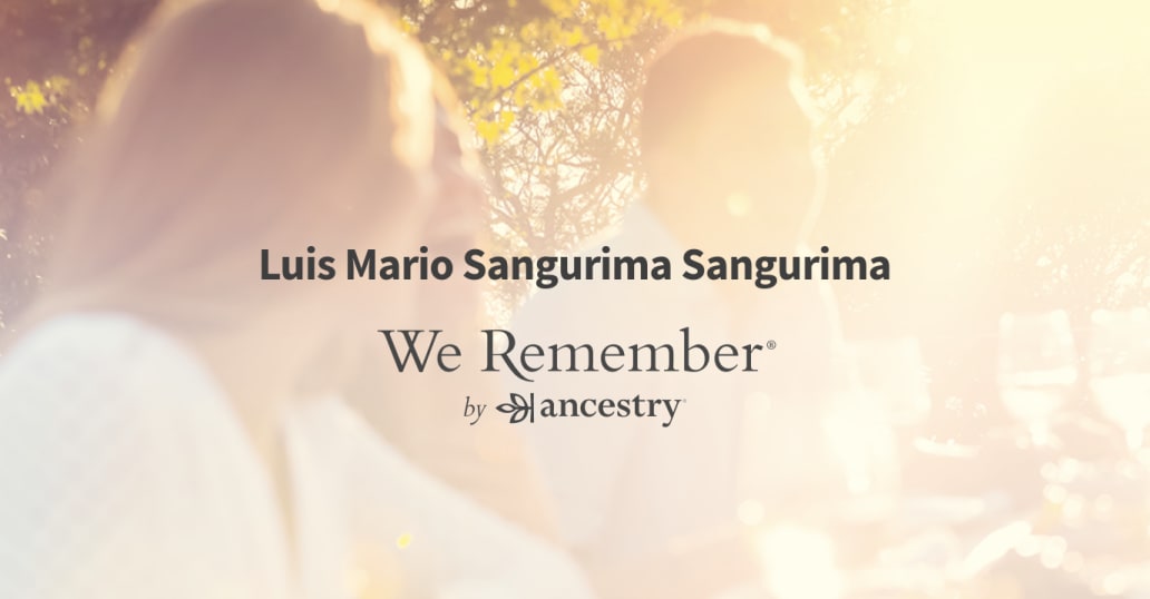 Luis Mario Sangurima Sangurima (-2022) | Obituary